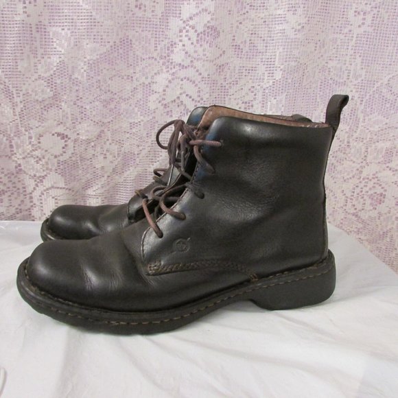 Born | Shoes | Born Womens Leather Laceup Combat Utility Boots 8 | Poshmark